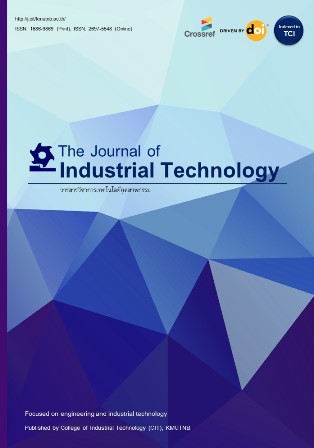 วารสารวิชาการเทคโนโลยีอุตสาหกรรม ปีที่ 16 ฉบับที่ 3 (กันยายน-ธันวาคม ...