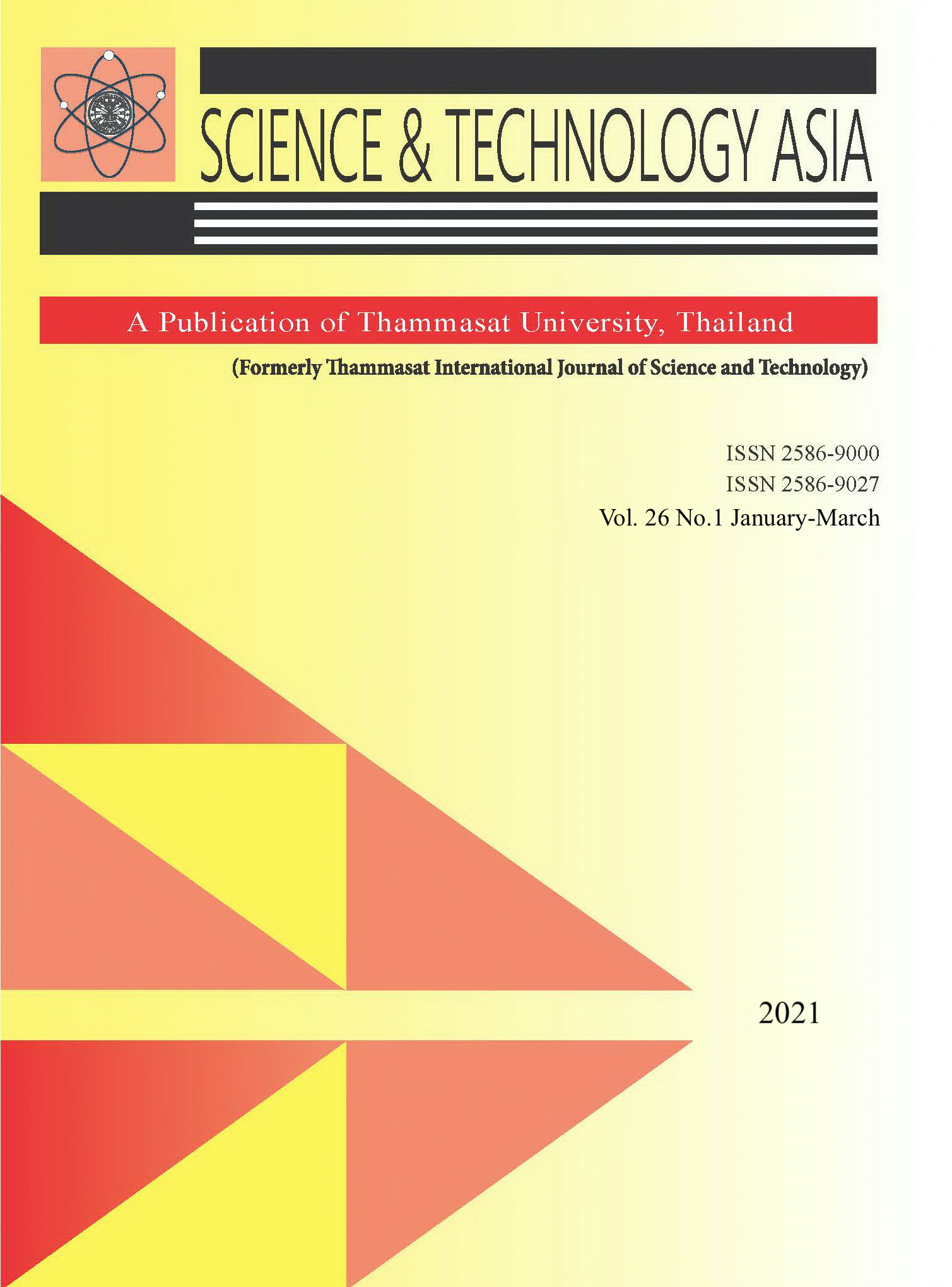 วารสาร Science & Technology Asia Vol.26 No.1 (January-March 2021) – E ...